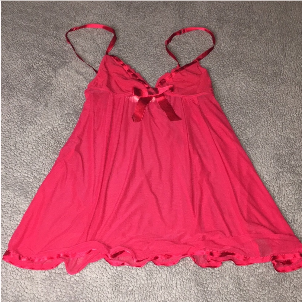 Victoria’s Secret Angels Sexy Red Sheer Top Lingerie … - Gem